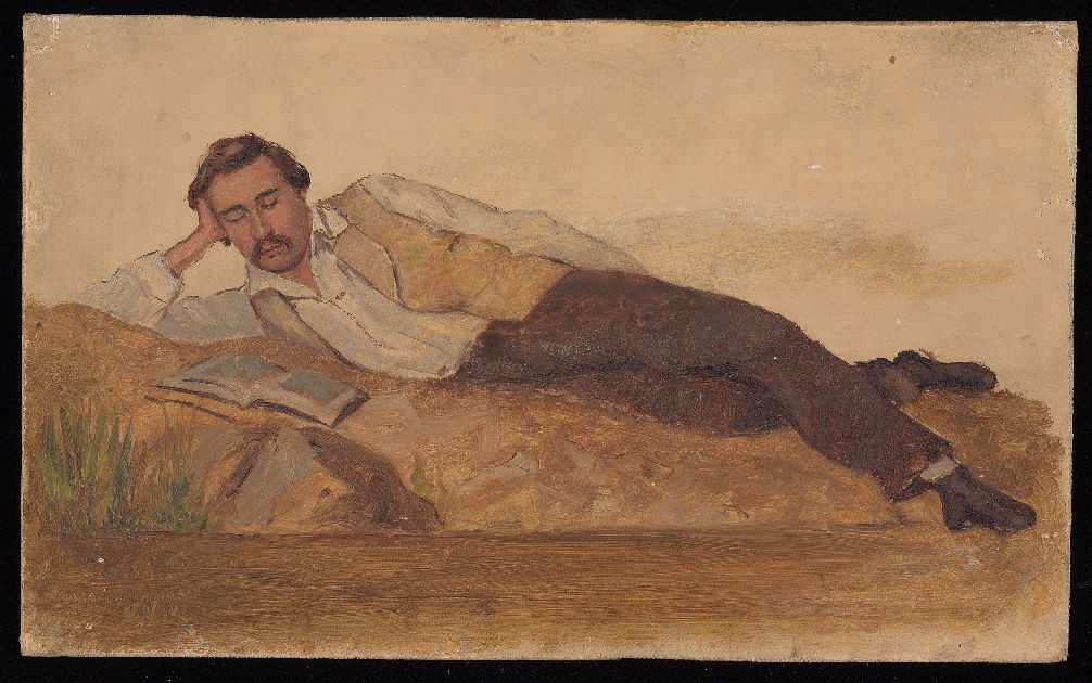 Fanny Van de Grift Stevenson oil painting of Stevenson - Yale ...