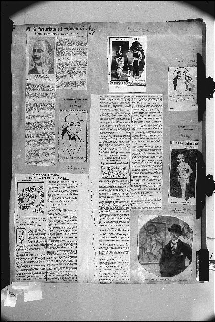 Caricature of “Il poeta futurista Marinetti.” Caffaro, Genova, 16 ...