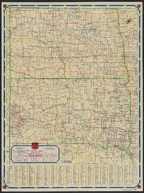 1938 official road map, North Dakota, South Dakota / [prepared for ...