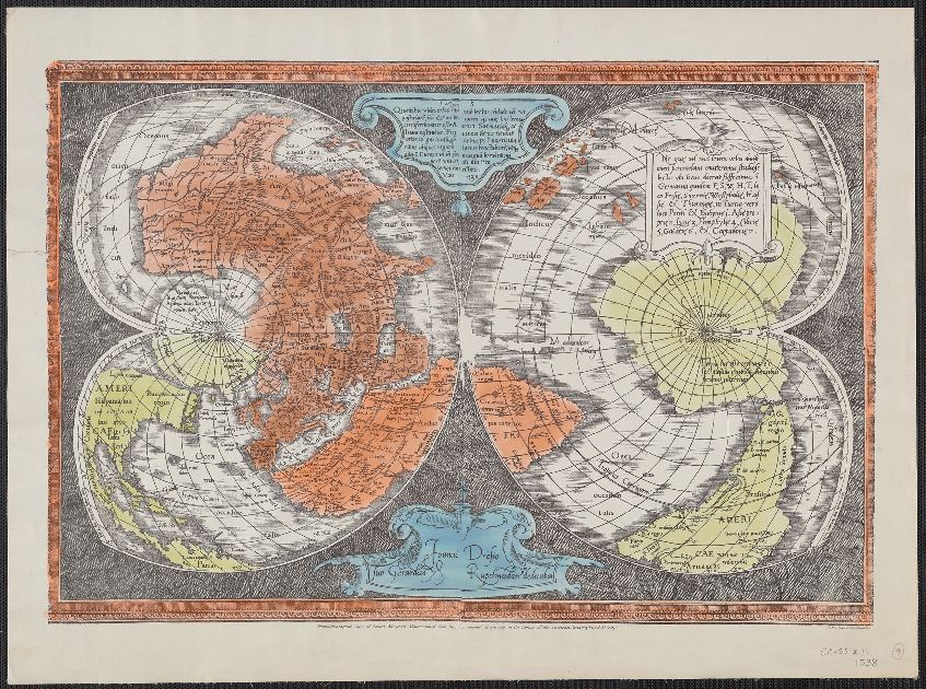 [Double cordiform map of the world, 1538] / [cartographic material ...