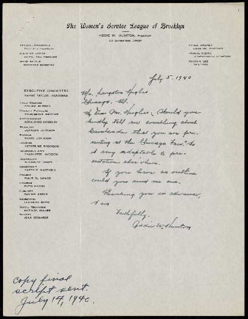 Hunton, Addie W. - Yale University Library